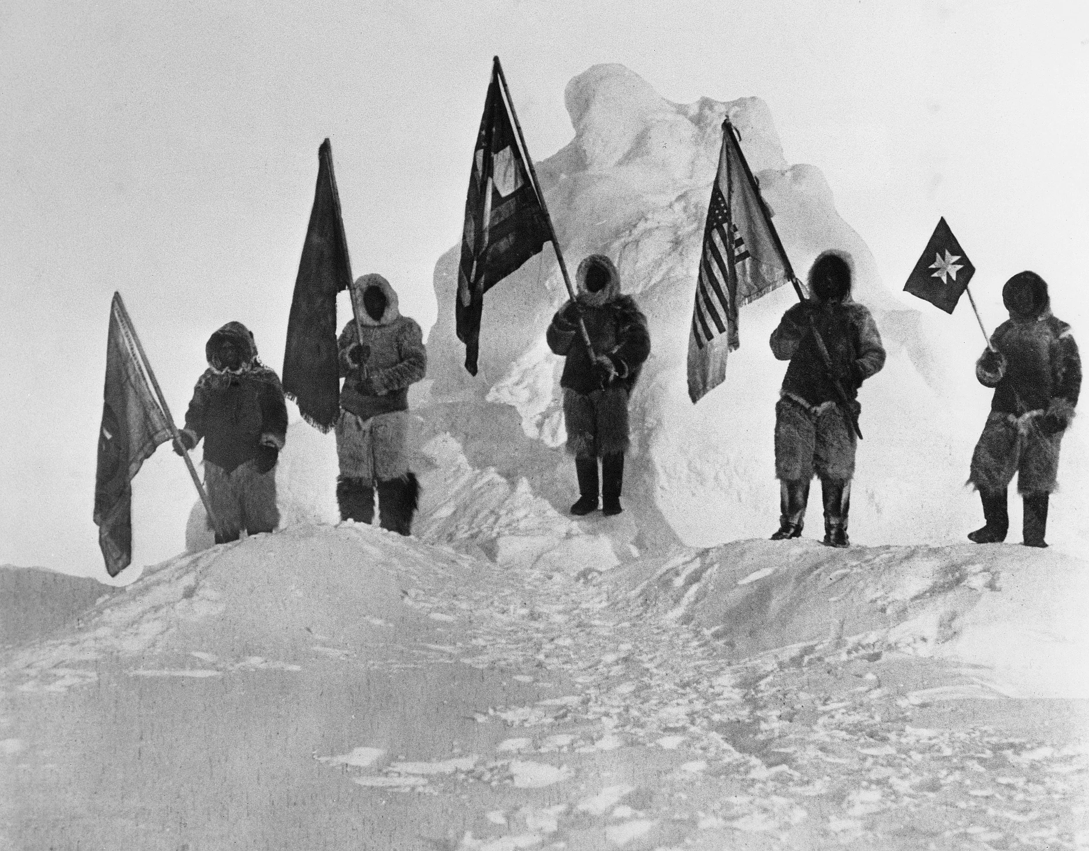 De geografiske og magnetiske nordpolene