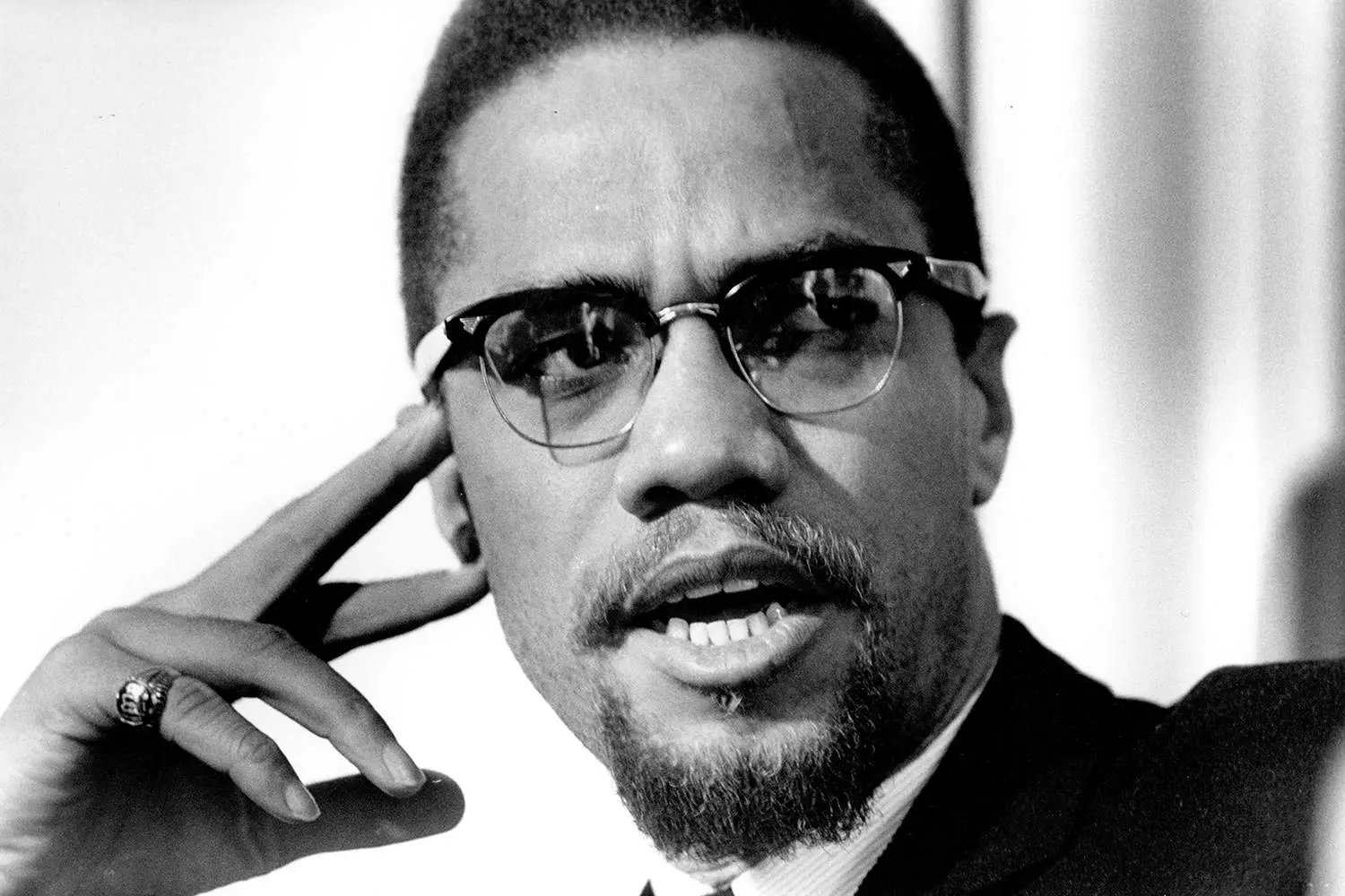 Fotografia en blanc i negre de Malcolm X.