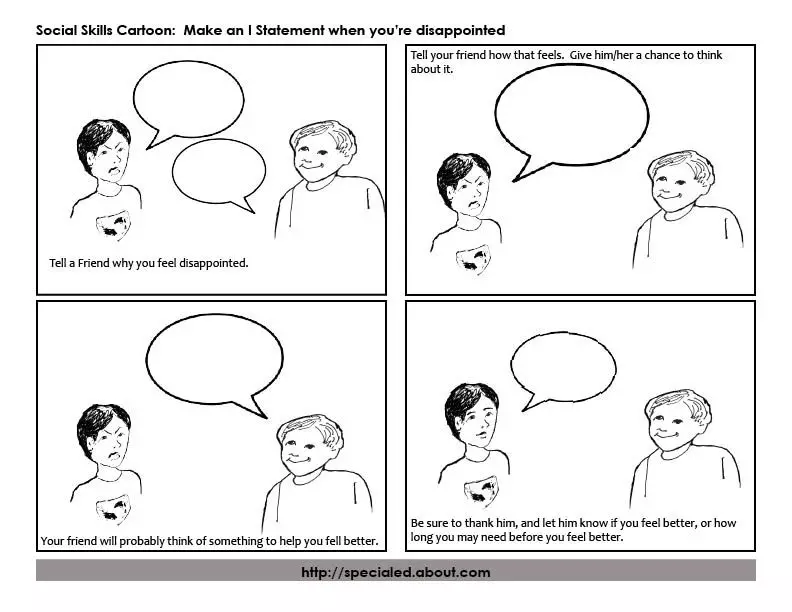 社交技巧卡通片互动，帮助学生应对失望