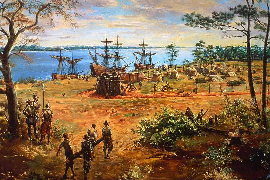 Jamestown Colony, Vijini, 1607