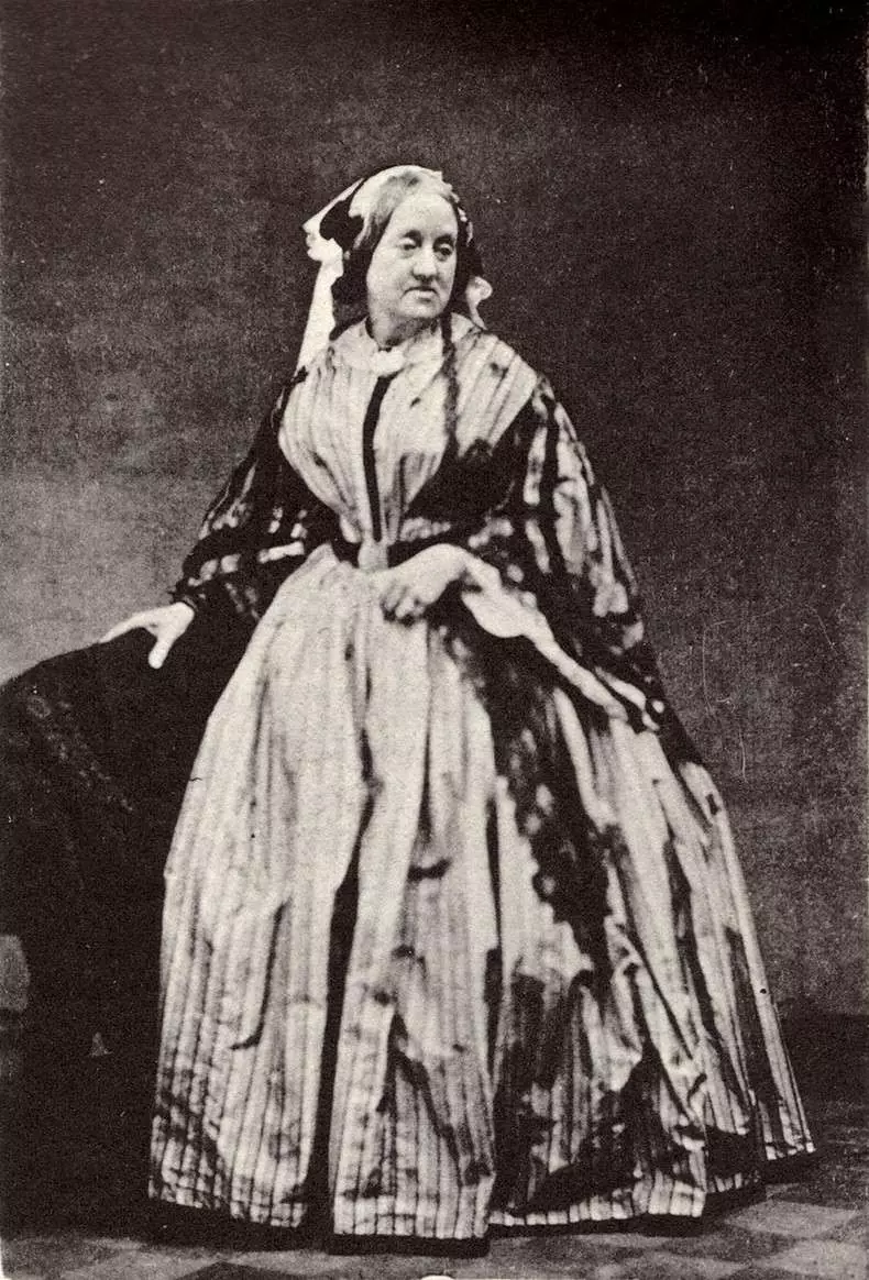 Portrait d'Anna Atkins, épreuve à l'albumine, 1861