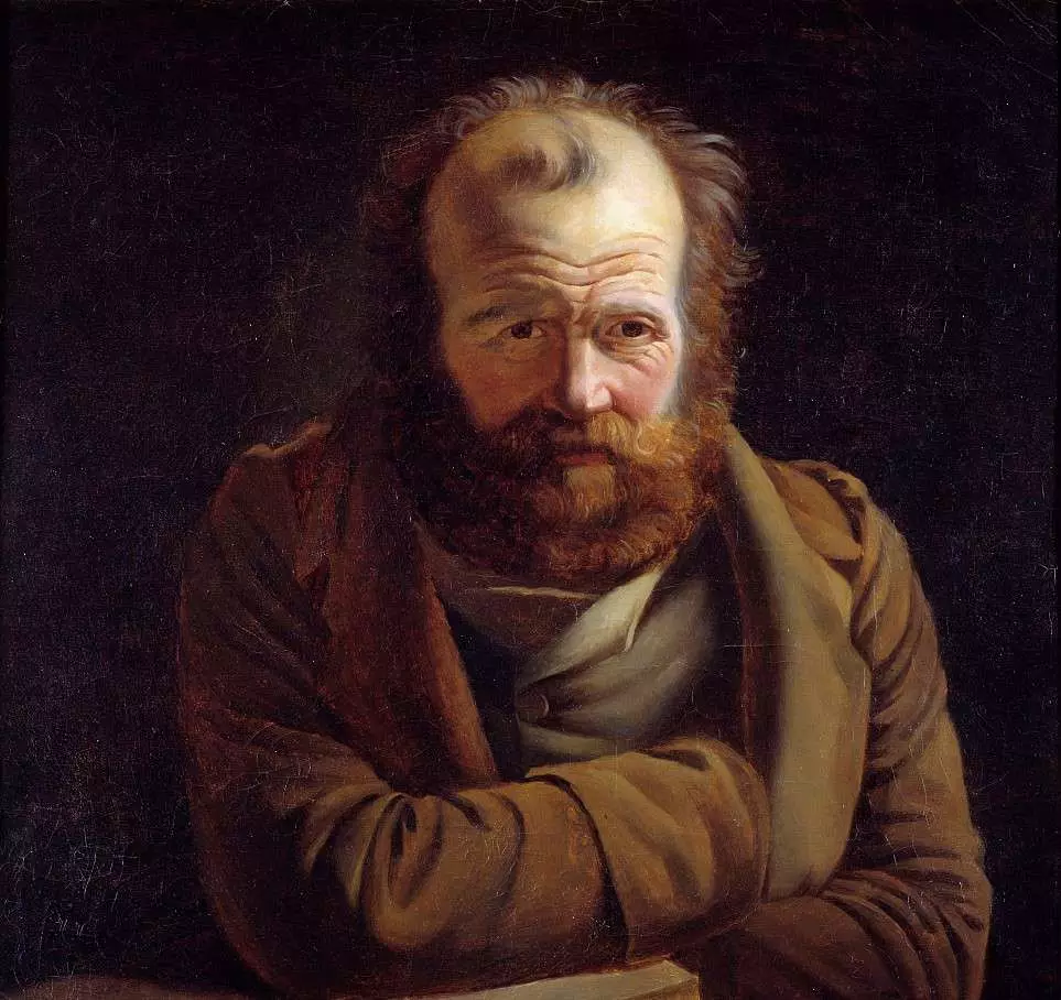 Portret van Pierre Joseph Proudhon (1809-1865).