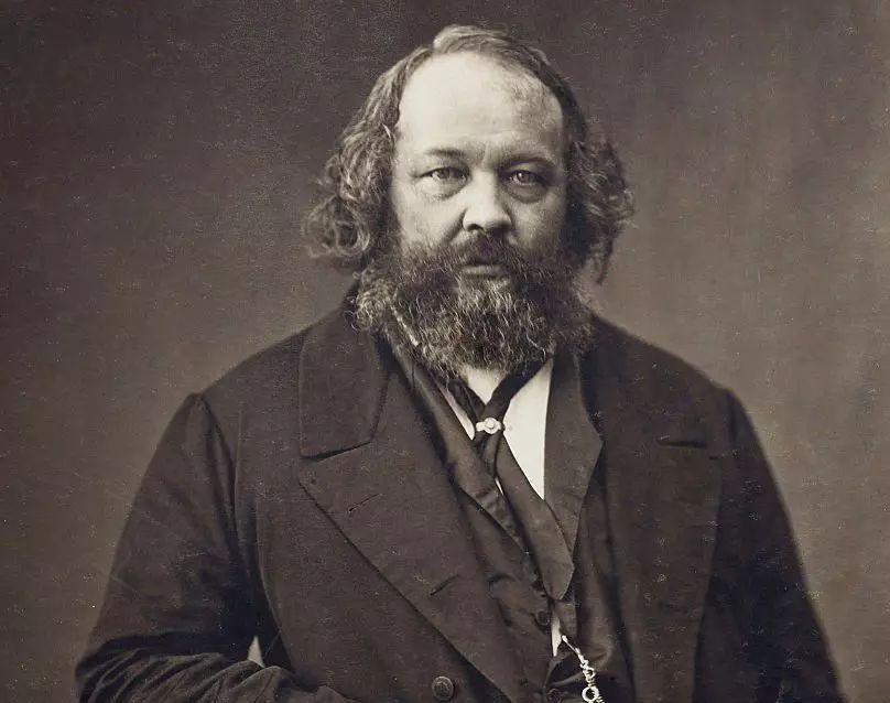 ຮູບພາບຂອງ Mikhail Alexandrovich Bakunin (1814-1876).