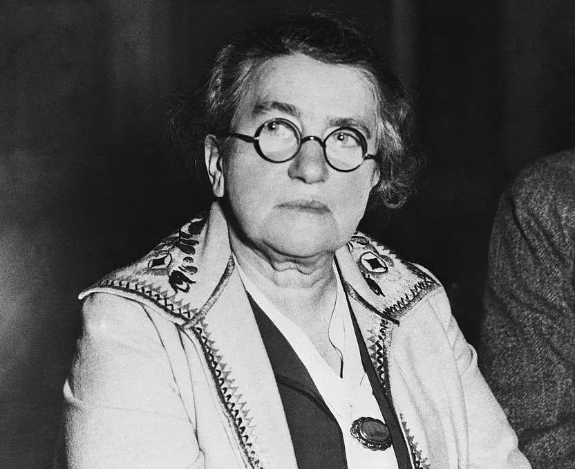 Beroemde Russiese revolusionêre Emma Goldman.