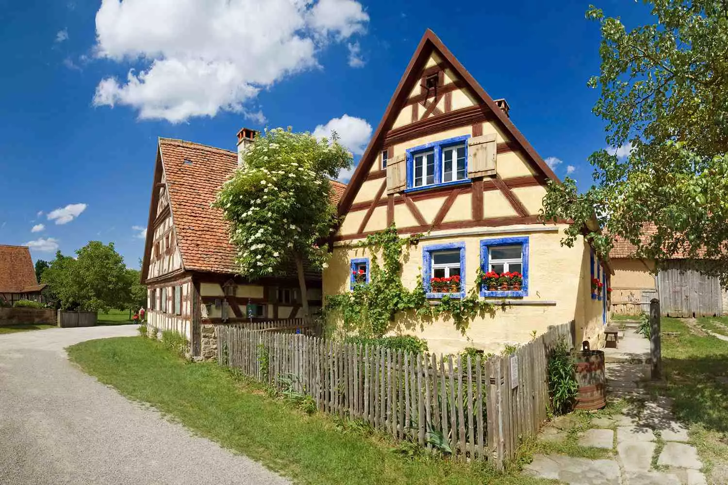 Traditionelles deutsches Landhaus.