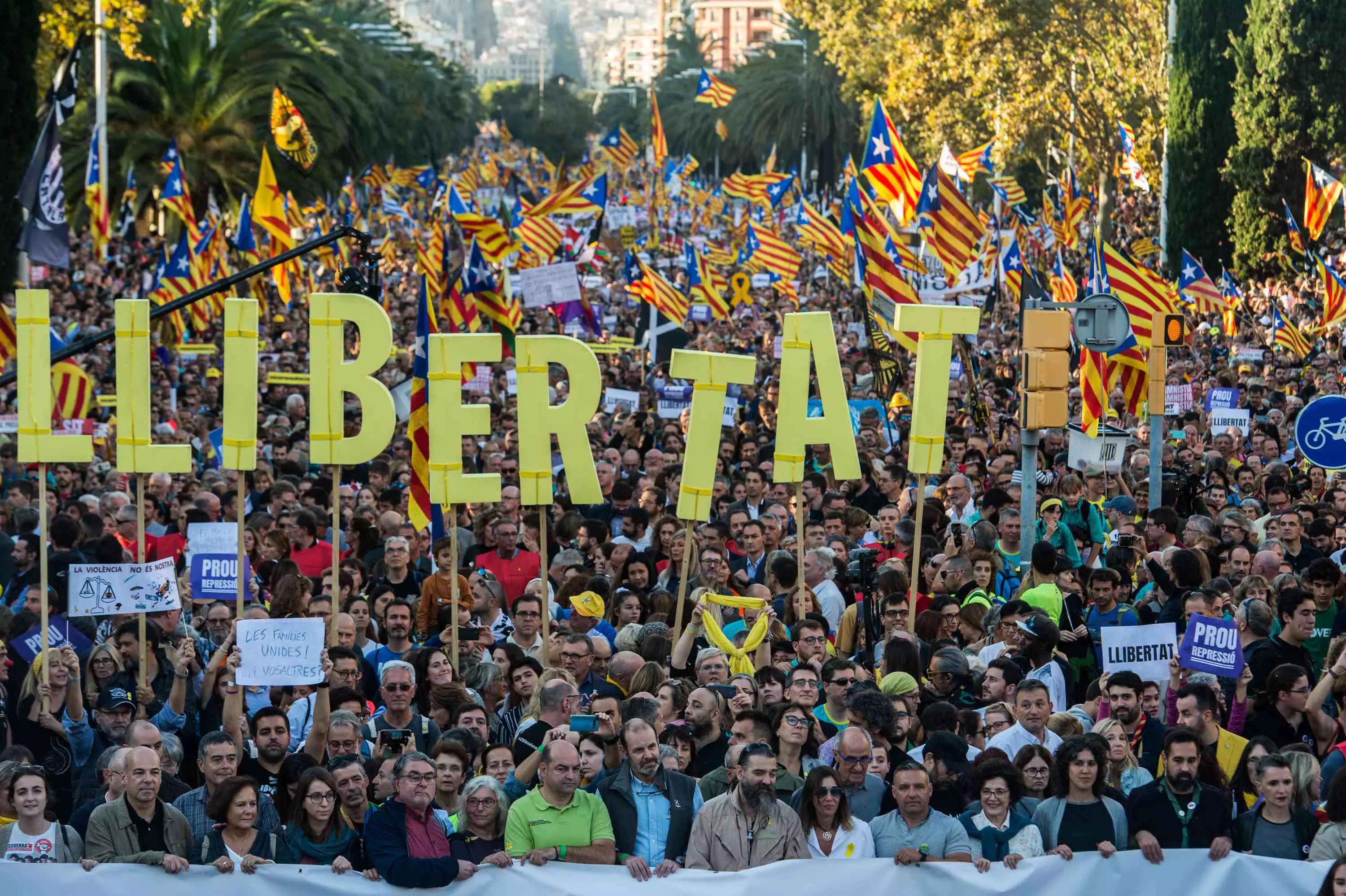 Katalánští separatisté protestují proti policejní taktice