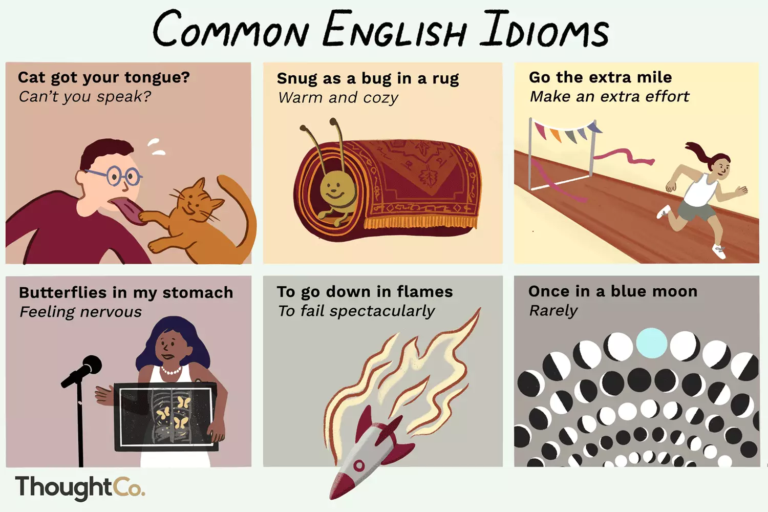 40 idiomes anglais courants