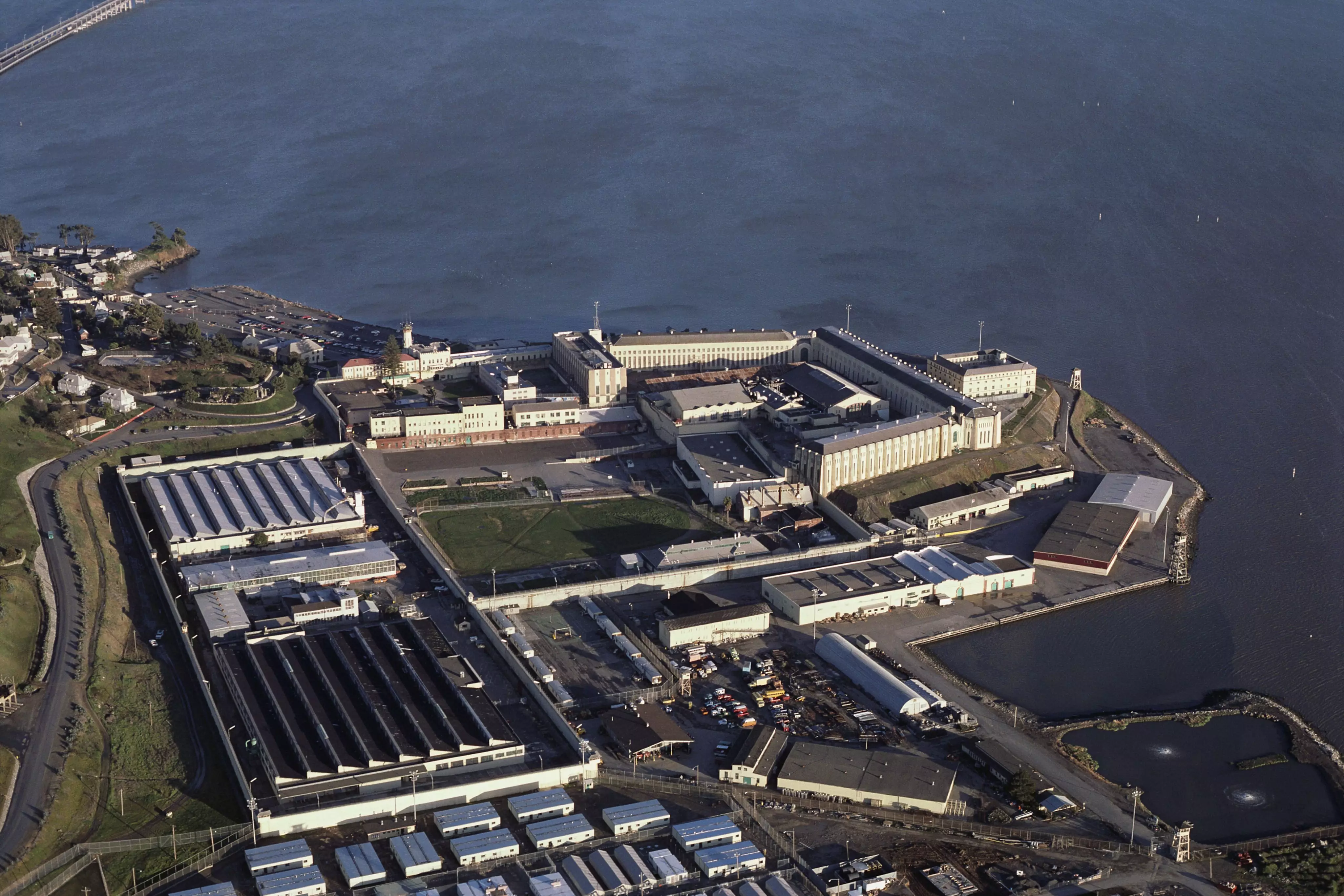 San Quentin State Prison på San Francisco Bay