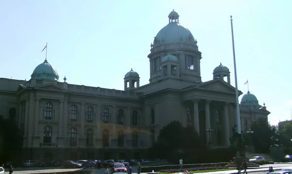 Parlamento de Belgrado en Belgrado, Serbia